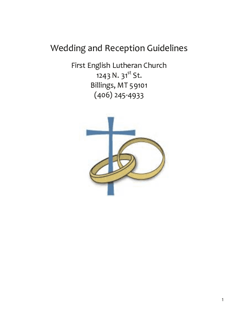 Fillable Online Wedding and Reception Guidelines.docx Fax Email Print ...