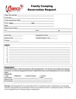 Fillable Online 20 6-9 Family Camping Reservation Request (2).docx Fax Email Print - pdfFiller
