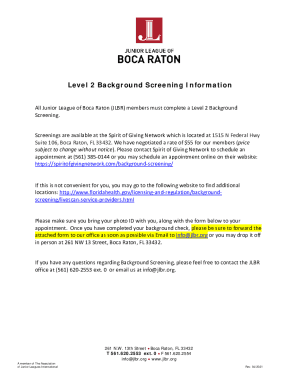 Fillable Online What's A Level 2 Background Check In Florida? Fax Email ...