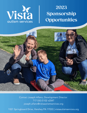Fillable Online Vista Autism Services - Organization Fax Email Print ...