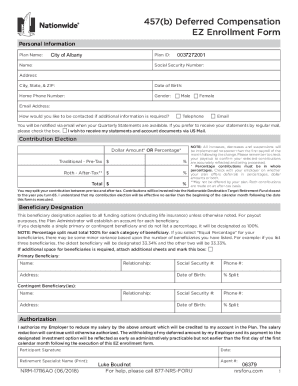 Fillable Online VOYA EZ form - Deferred Compensation - State of Nevada ...