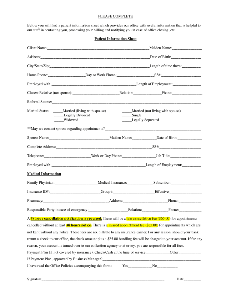 Fillable Online STARTUP PACKET Fax Email Print - pdfFiller Fillable Online STARTUP PACKET Fax Email Print - pdfFiller