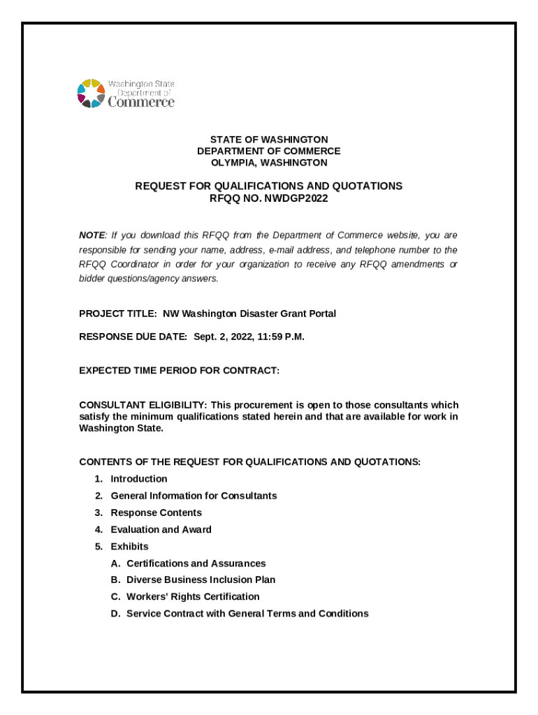 Request for Qualifications and Quotations - Go Global E ... Doc ...