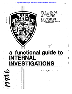 Fillable Online internal affairs Fax Email Print - pdfFiller