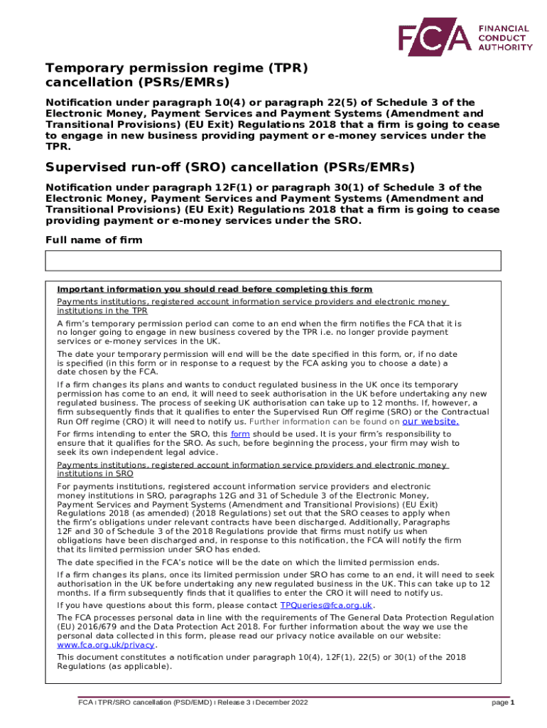 FCA s for payment services and e-money ... Doc Template | pdfFiller