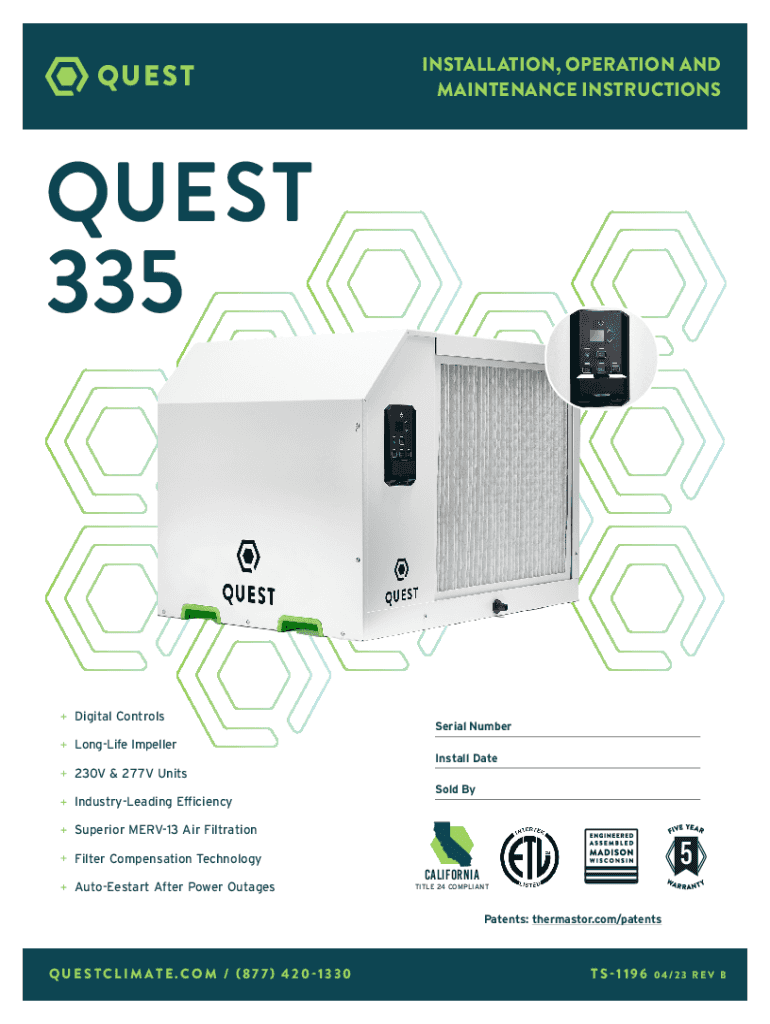 Fillable Online Quest-335-Manual.pdf Fax Email Print - pdfFiller