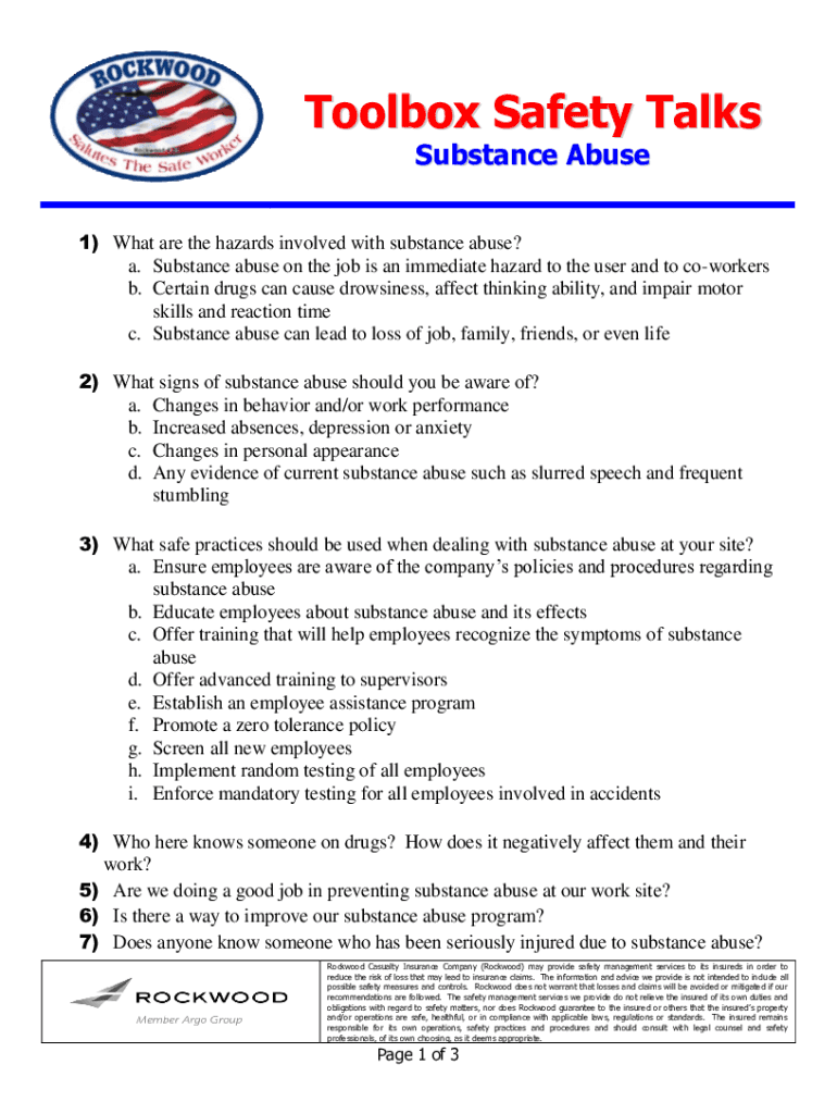 Fillable Online OSHA's position on providing a drug-free workplace. Fax ...