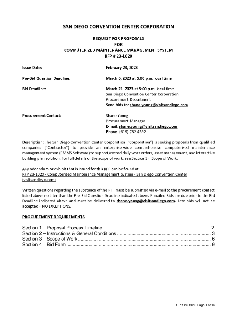 Fillable Online Request for Proposal (RFP) for Get It Done/Salesforce ...