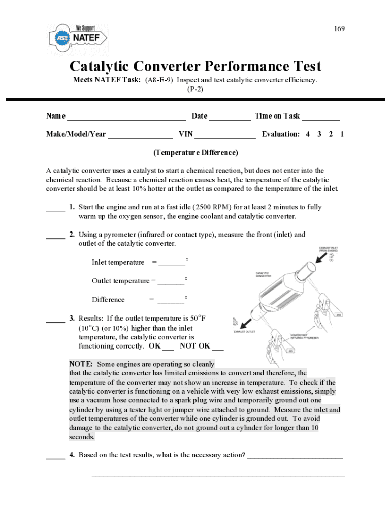 Fillable Online How to Check a Catalytic Converter for Blockage or ...