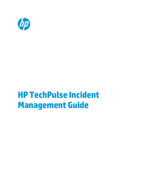 Fillable Online HP TechPulse Incident Integration Service Fax Email ...