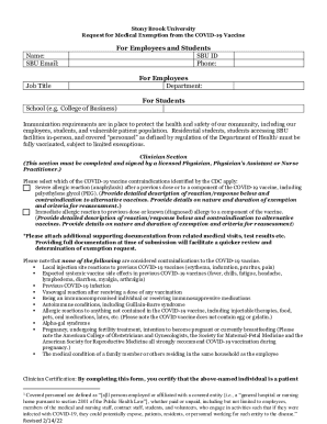 Fillable Online SBU Email: Fax Email Print - pdfFiller