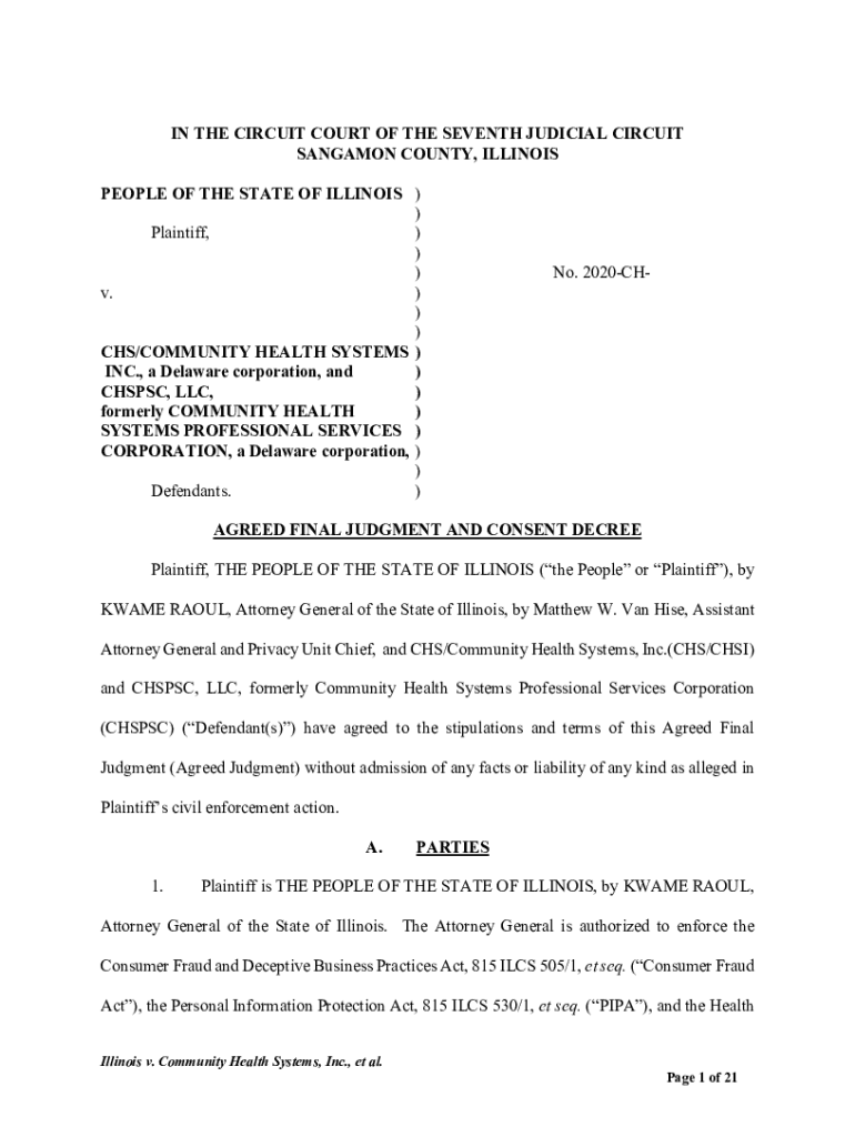 Fillable Online in the circuit court for the seventh judicial circuit ...