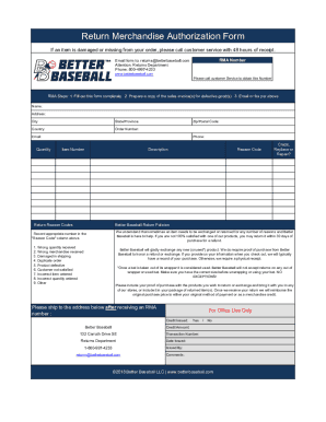 Fillable Online How do I request RMA (return merchandise authorization ...