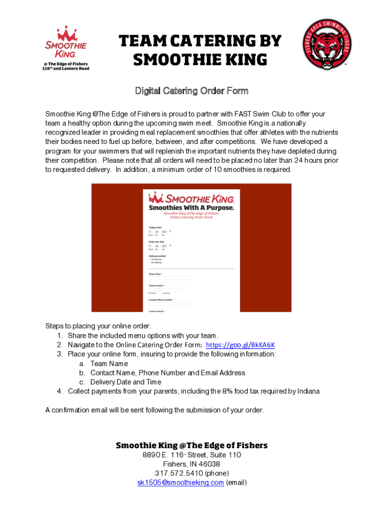 Fillable Online Digital Catering Order Form.docx Fax Email Print - pdfFiller