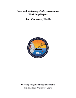 Fillable Online Ports and Waterways Safety Assessment Workshop Report ...