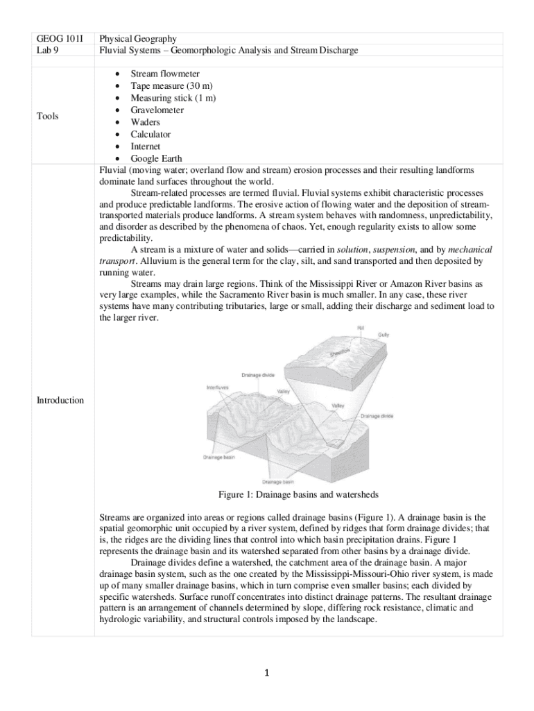 Fillable Online Measuring the Flow of a StreamThe Float Method ...