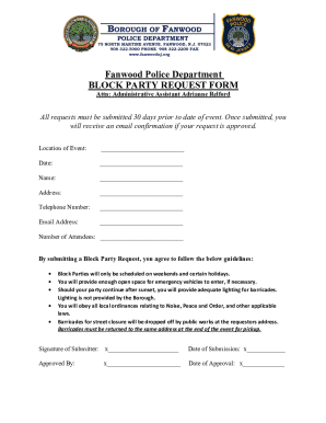 Fillable Online BLOCK-PARTY-REQUEST-FORM-. ... Fax Email Print - pdfFiller
