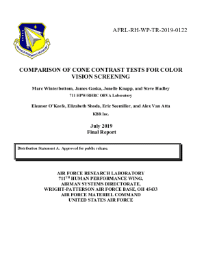 Fillable Online Comparison of Cone Contrast Tests for Color Vision ...