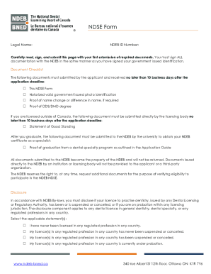 Fillable Online NDSE Form Fax Email Print - pdfFiller