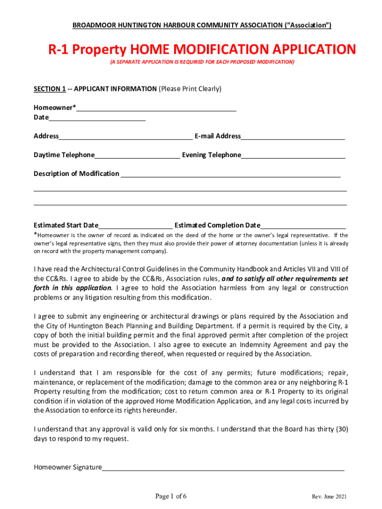 Fillable Online Home Modification Request Fax Email Print - pdfFiller