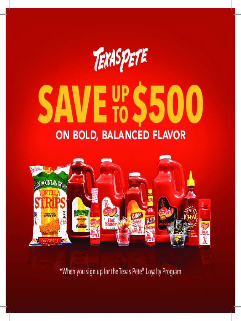 Fillable Online Texas Pete Hot Sauce Makers Sued Over Famed Product ...