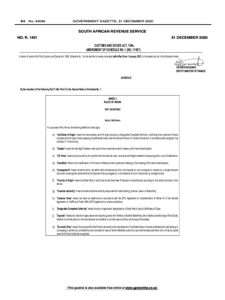 Fillable Online Customs, VAT and excise UK transition legislation from ...