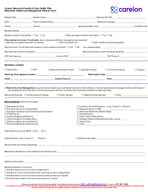 Fillable Online Carelon Behavioral Health/LA Care Health Plan ...