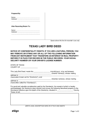 Fillable Online Free Texas Transfer on Death Deed Form - PDFWord Fax ...