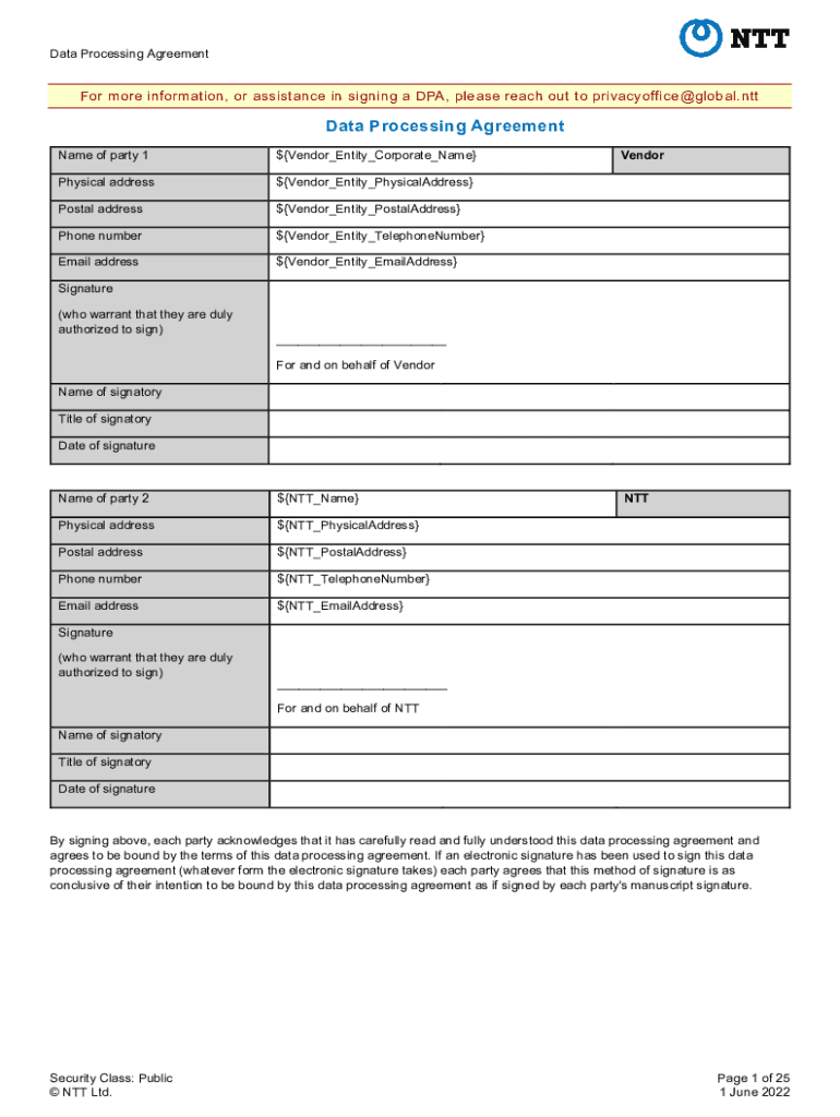 Fillable Online Do I have to sign a Data Processing Agreement (DPA ...