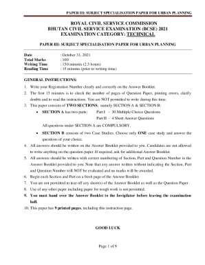 Fillable Online Fillable Online bcse rcsc gov Technical paper iii ...