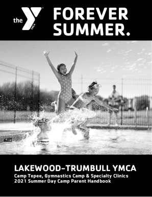 Fillable Online Summer camp brochure template. Outdoor recreation flyer ...