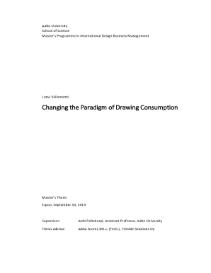 Fillable Online Changing the Paradigm of Drawing Consumption. Masters ...