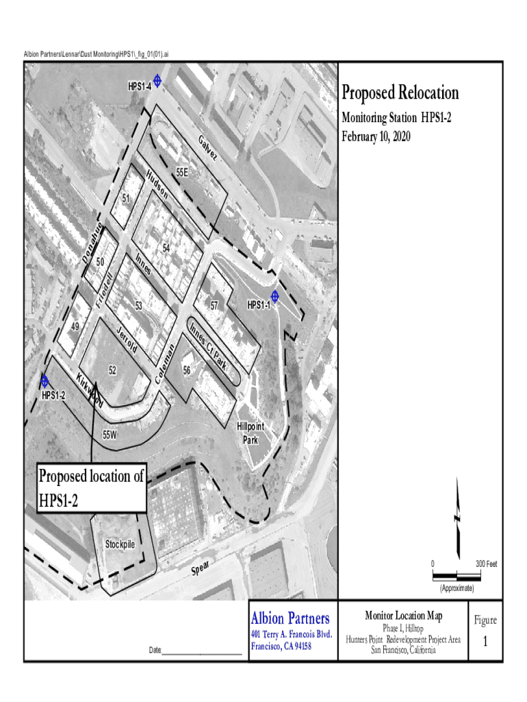 Fillable Online Asbestos Monitoring Location Map Phase I Hilltop Fax ...