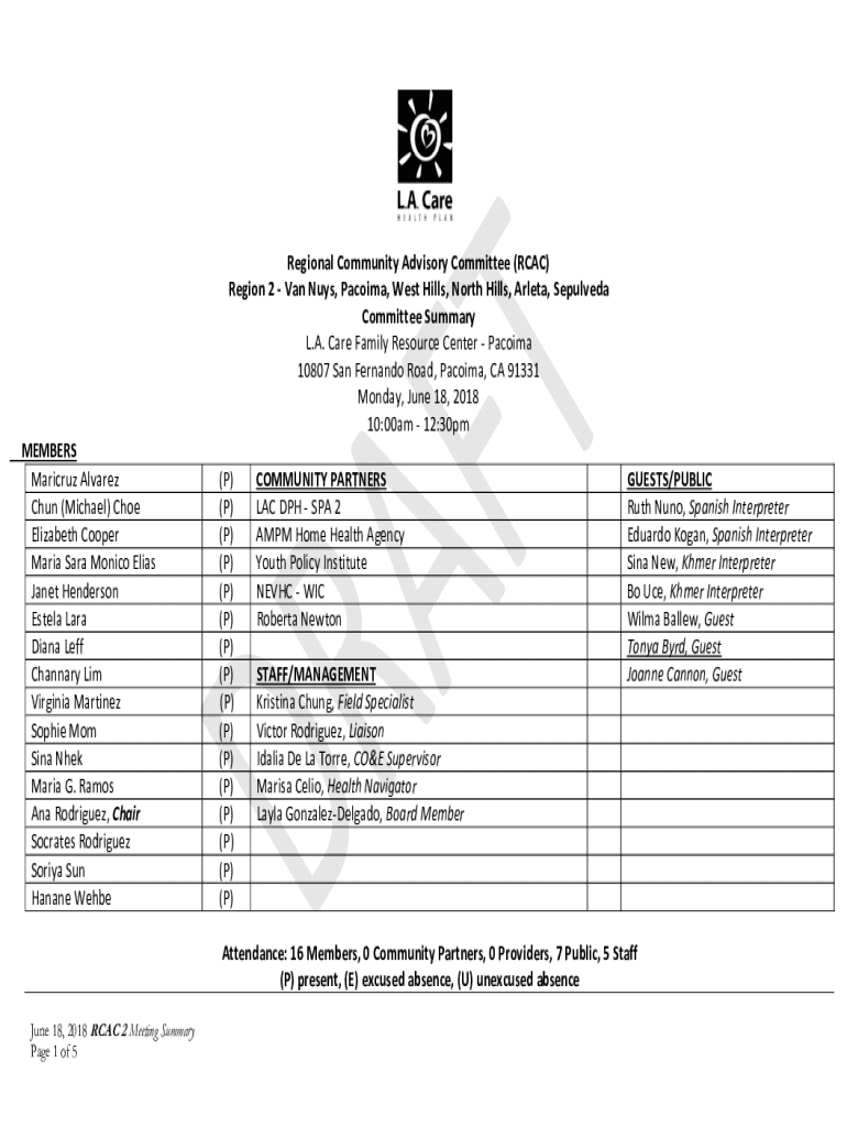 Fillable Online L.A. Care Health Plan Fax Email Print - pdfFiller