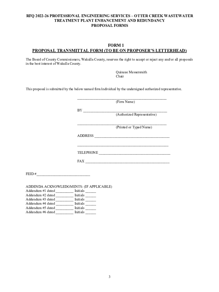 Fillable Online Request for Qualifications (RFQ) for Professional ... Fax Email Print - pdfFiller