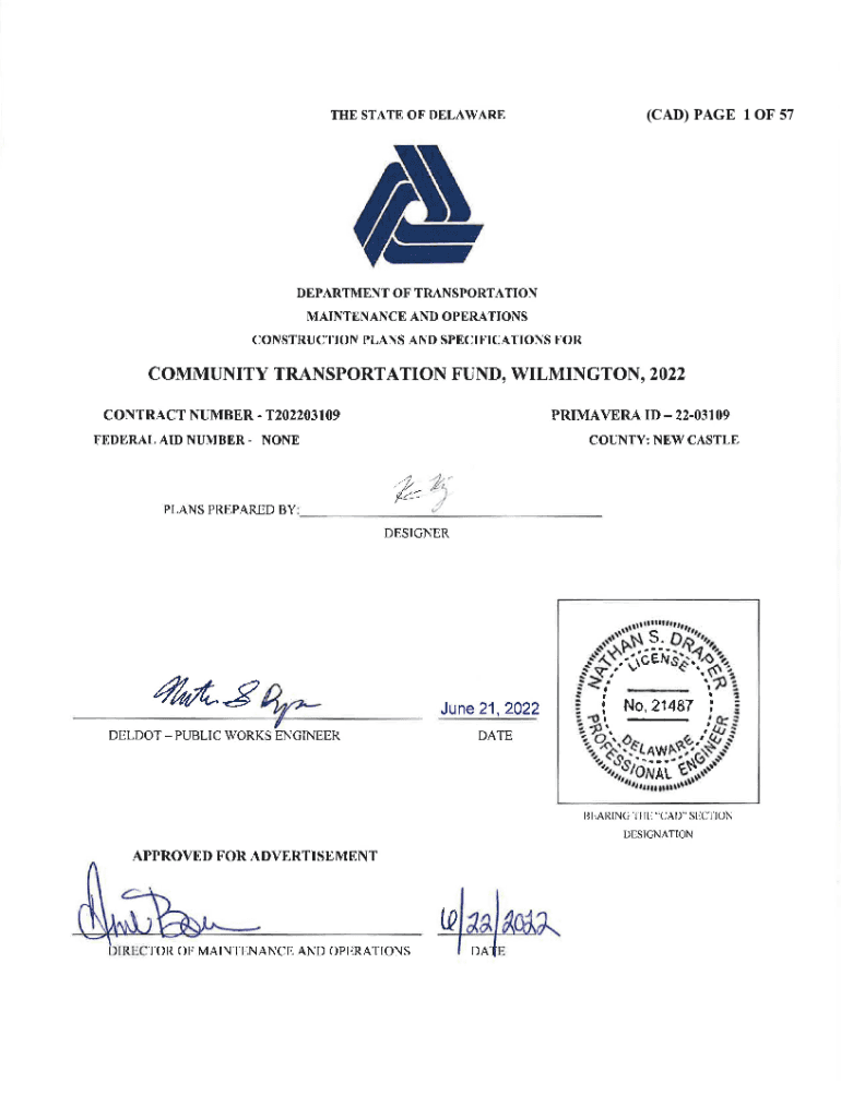 Fillable Online Standard Details and Sample Plans, CADD Support ... Fax ...