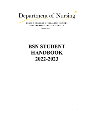 Fillable Online nursing appstate (APP STATE) Fax Email Print - pdfFiller