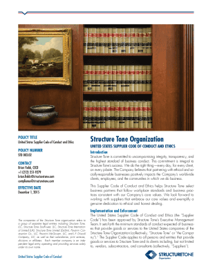 Fillable Online Structure Tone Organization Fax Email Print - pdfFiller