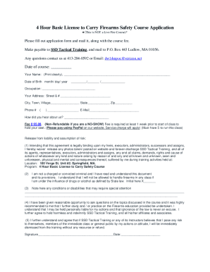 Fillable Online Concealed Carry Weapons Permit Application Fax Email ...