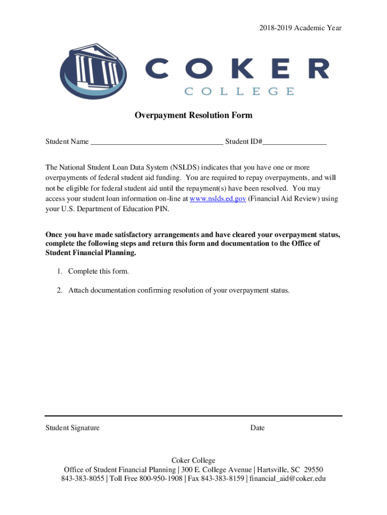 Fillable Online What is overpayment and what should I do if I am ...