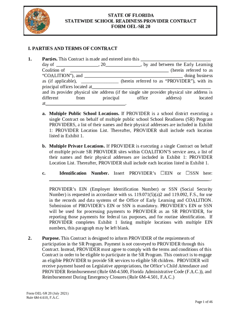 DEL-VPK 20 VPK Statewide Contract ( ... Doc Template | pdfFiller