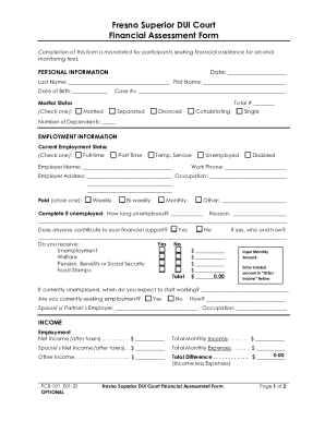 Fillable Online Declaration of Disclosure - Superior Court of Fresno ...