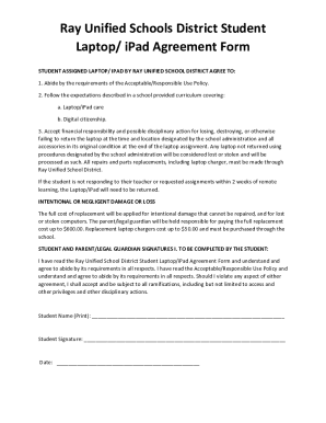 Fillable Online iPad Agreement Form Fax Email Print - pdfFiller