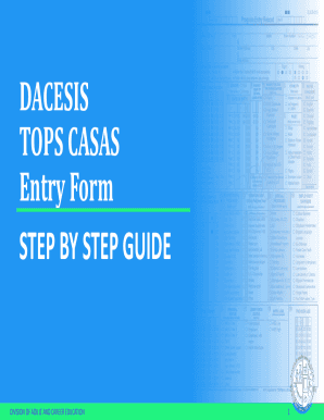 Fillable Online TOPS Entry Form CTE.pptx Fax Email Print - pdfFiller