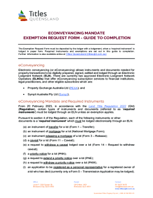 Fillable Online Exemption Request Form -Guide to Completion. Exemption ...