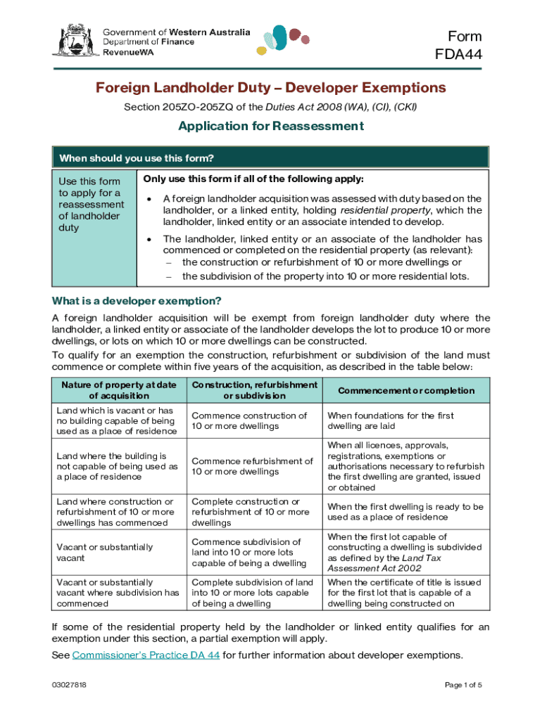 Fillable Online Foreign Transfer Duty Declaration Form Fax Email Print ...