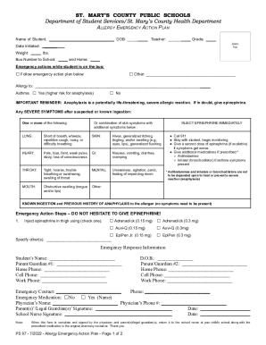 Fillable Online Important Notices - St. Mary's County Health Department ...