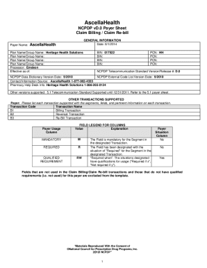 Fillable Online NCPDP vD Fax Email Print - pdfFiller