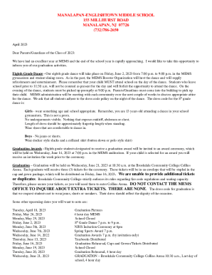 Fillable Online Template for 8th grade letter Fax Email Print - pdfFiller