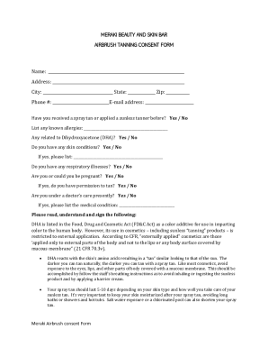 Fillable Online Tanning Waiver Form - Fill Online, Printable, Fillable ...